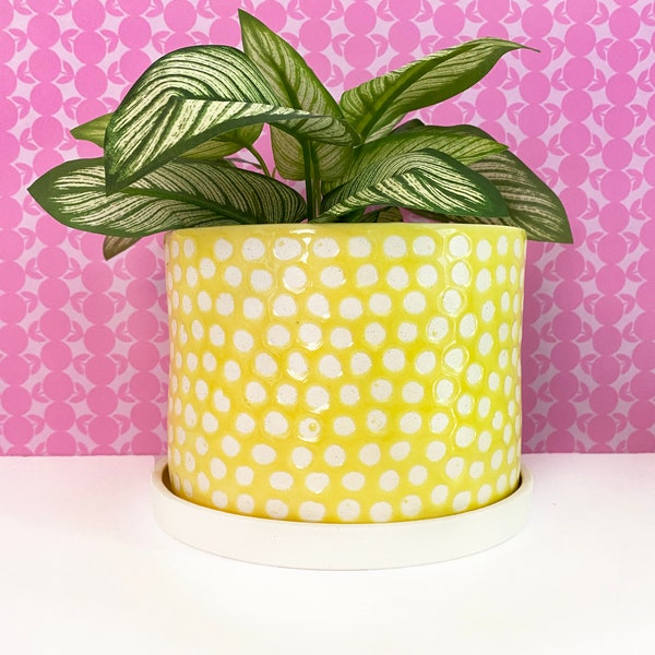 Yellow Planter - Etsy