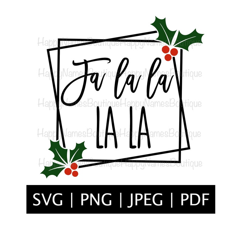 Fa La La La La Svg - Etsy