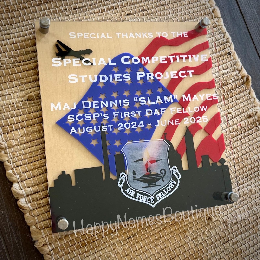 Custom Military Plaque DC Skyline / Washington DC Personalized Wood and ...