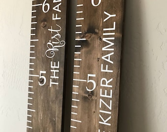 DIY Growth Ruler Chart Decal Kit / Growth Ruler Decals With | Etsy