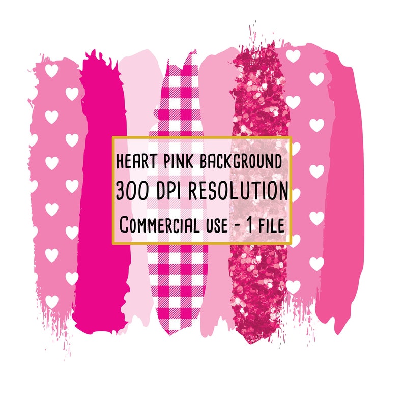 Pink Brush Stroke Background Valentines PNG Brush Strokes - Etsy