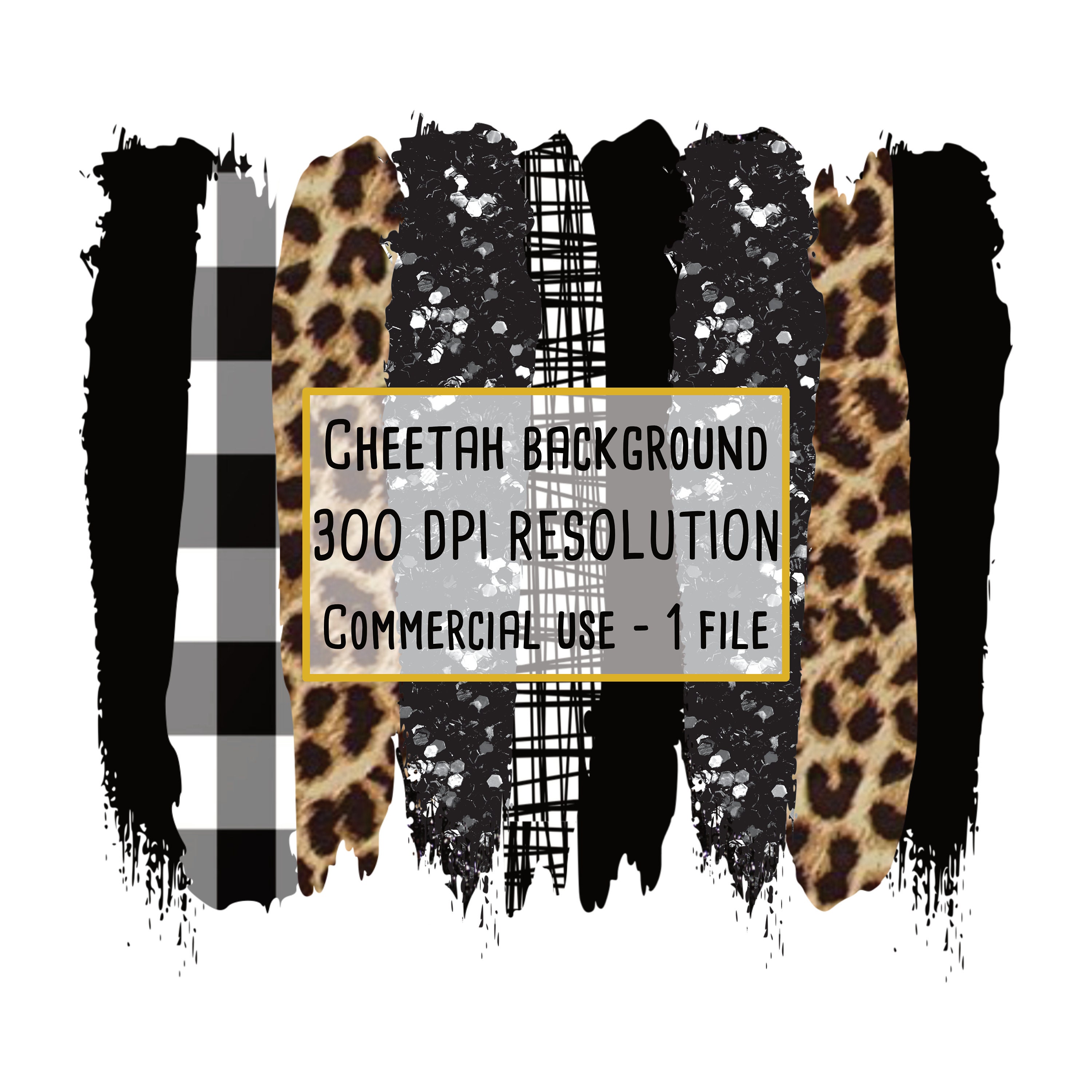 Cheetah Brush Strokes Black Brush Strokes Cheetah Print Png - Etsy Norway