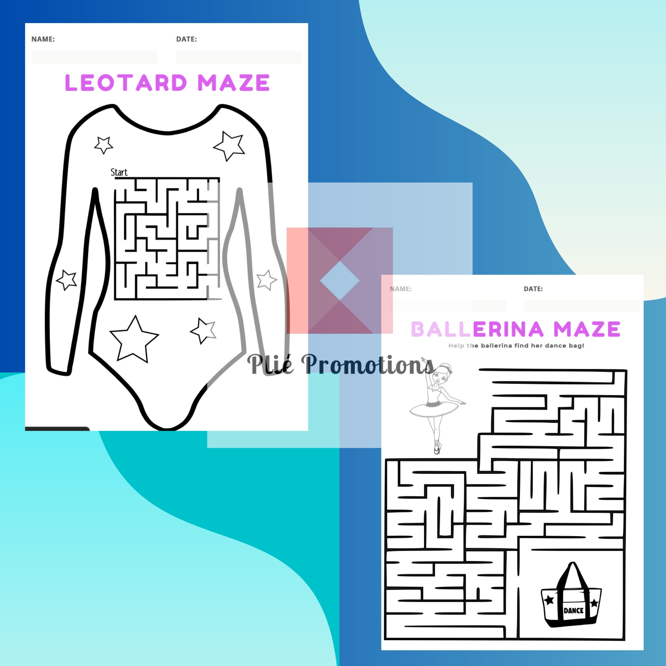 Dance Maze Worksheets Dance Teacher Dance Gift Dance Print - Etsy Canada