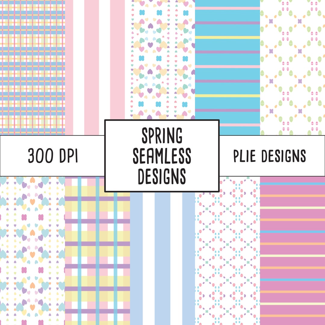 Easter Digital Paper, Digital Paper Bundle, Easter Clipart, Instant ...