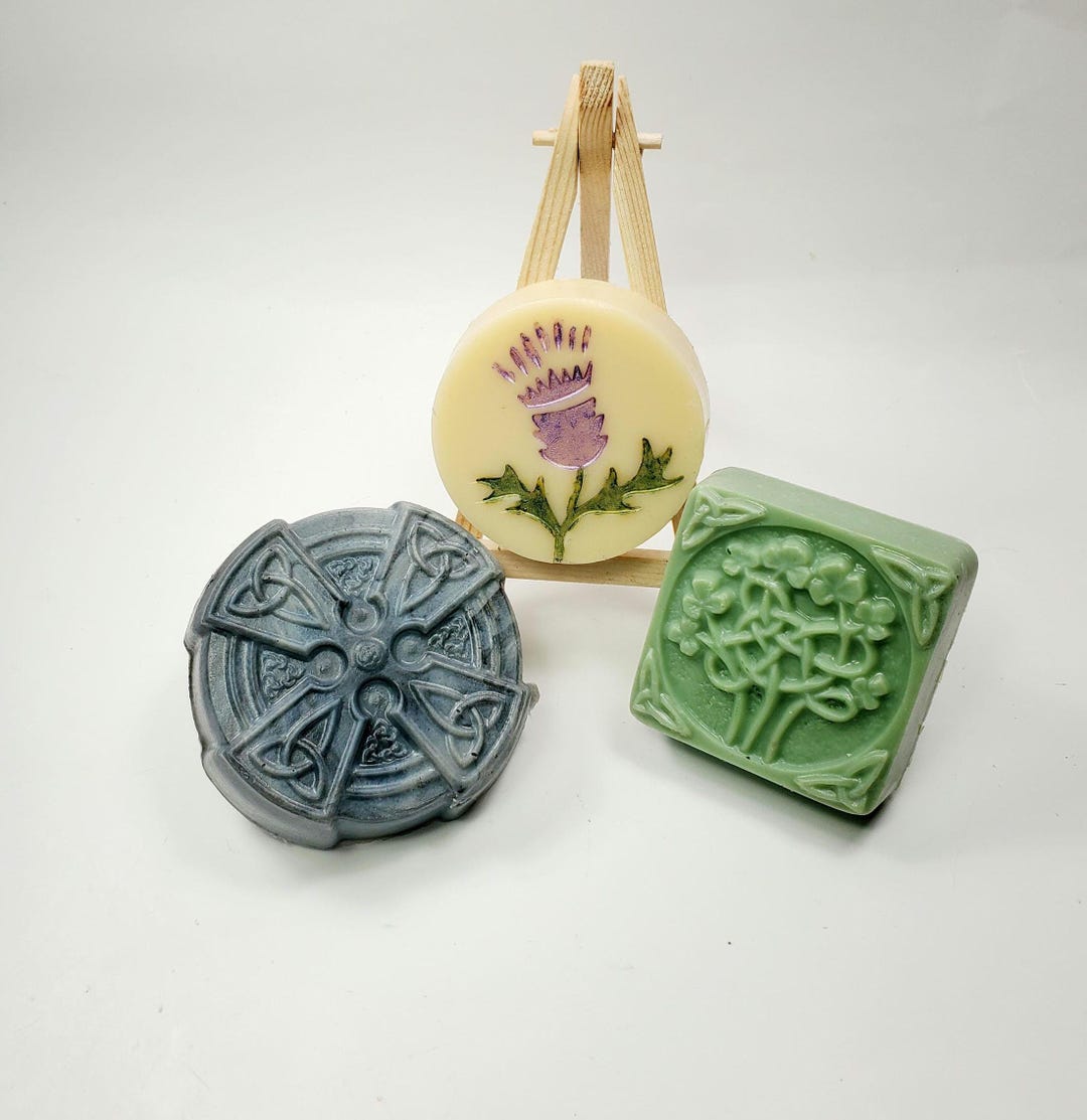Celtic Soap Set, Scottish Gift Soap, Irish Gift Set, Thistle Soap ...