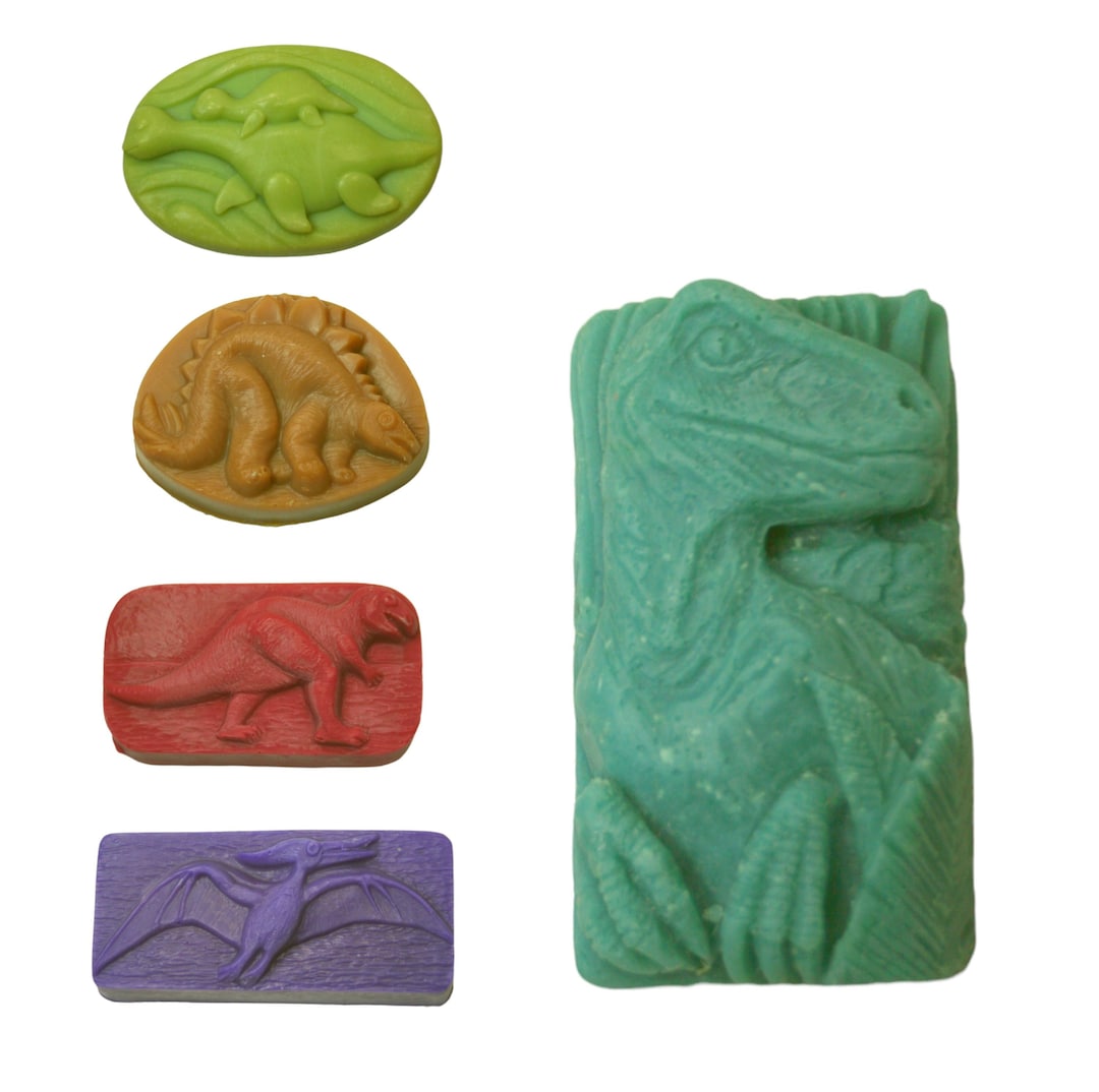 Handcrafted Dinosaur Soaps - Kids Bath Gift - Etsy