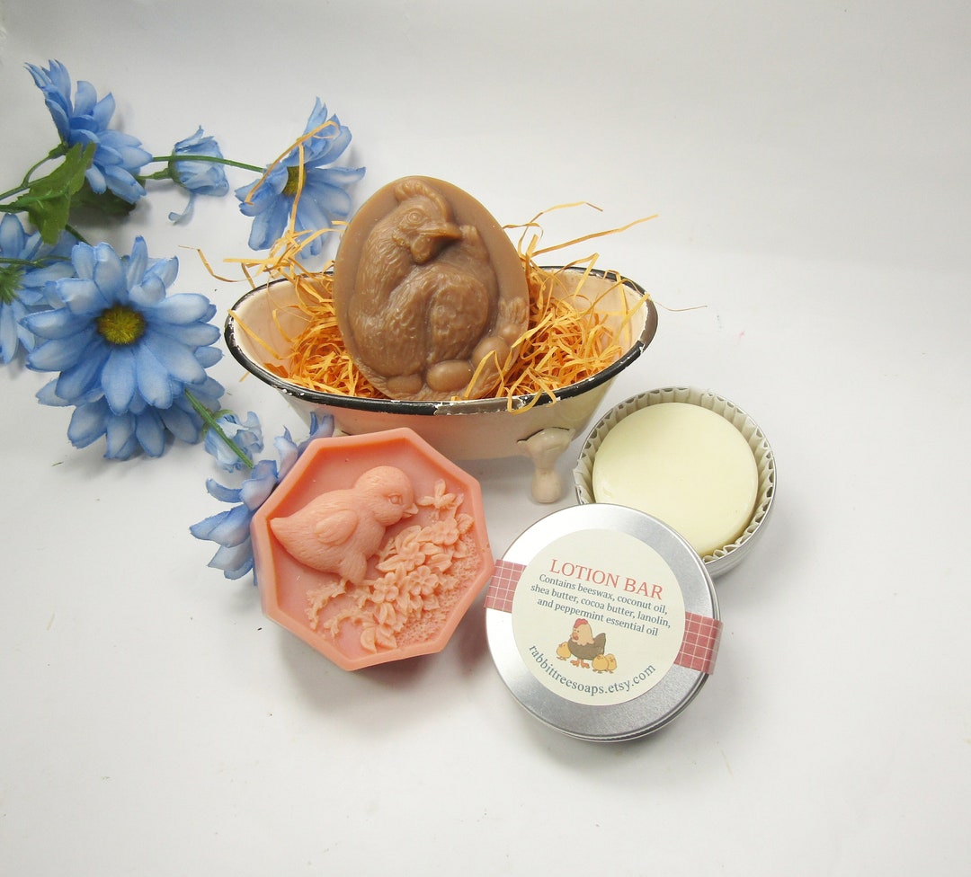 Chicken Soap Gift With Lotion Bar, Gift for Chicken Lover, Spring ...