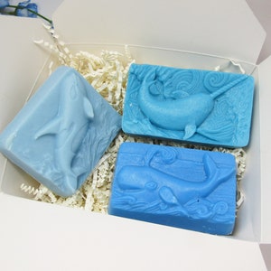 Whale Soap Gift Set, Narwhal, Orca, and Sperm Whale Soap, Gift for ...