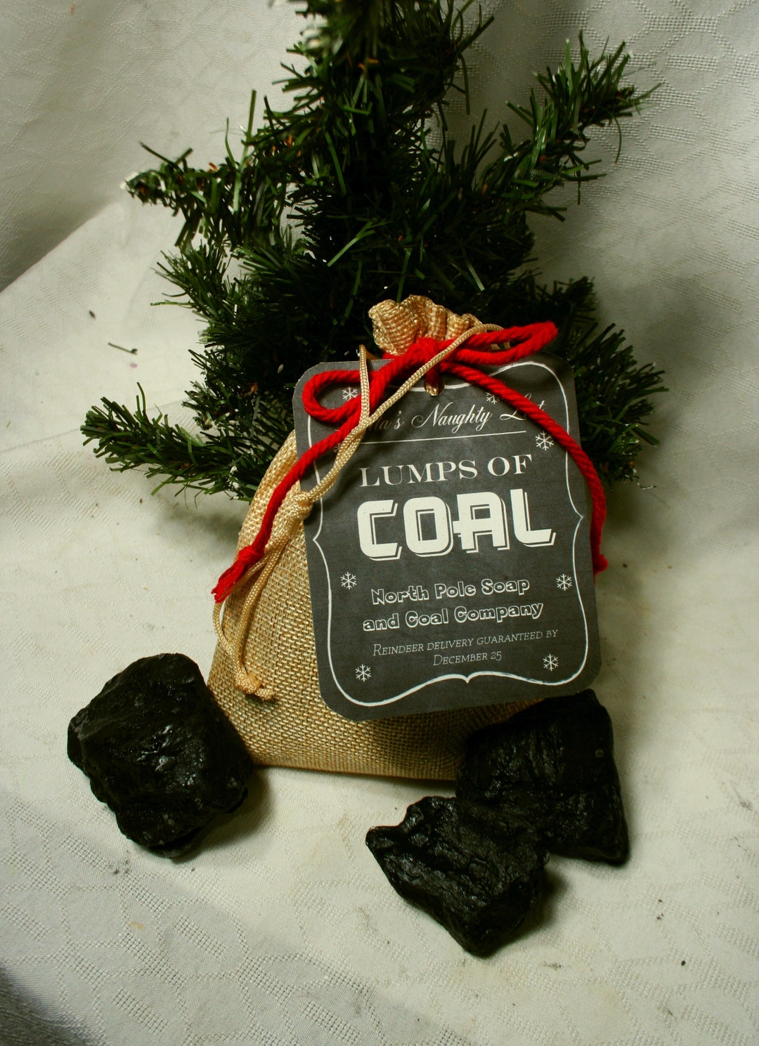 Lumps of Coal Soap Stocking Stuffer, Naughty List Gift, Coal for ...