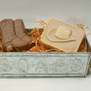 Cowboy Hat and Boots Soap Set, Gift for Cowboy or Cowgirl, Western ...