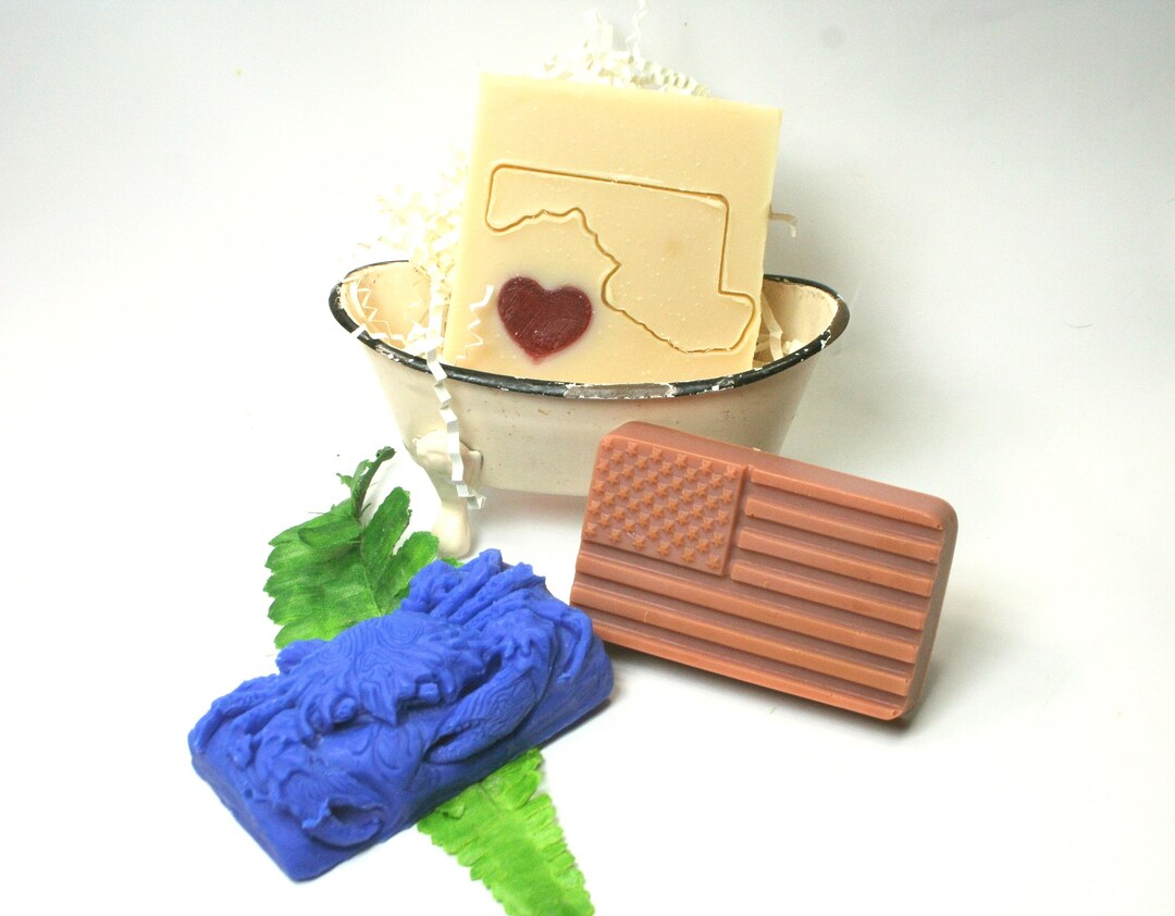 Maryland Soap Gift Set: Blue Crab, State Shape, American Flag - Etsy