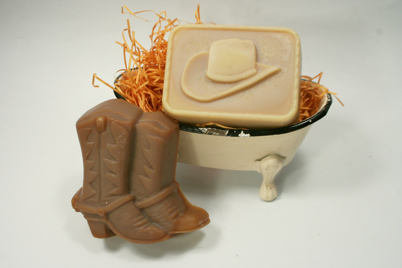 Cowboy Hat and Boots Soap Set, Western Ranch Decor Gift - Etsy