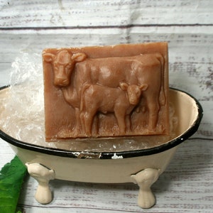Cow Soap - Cow and Calf, Gift for Cow Lover, Cow Decor for Bathroom ...