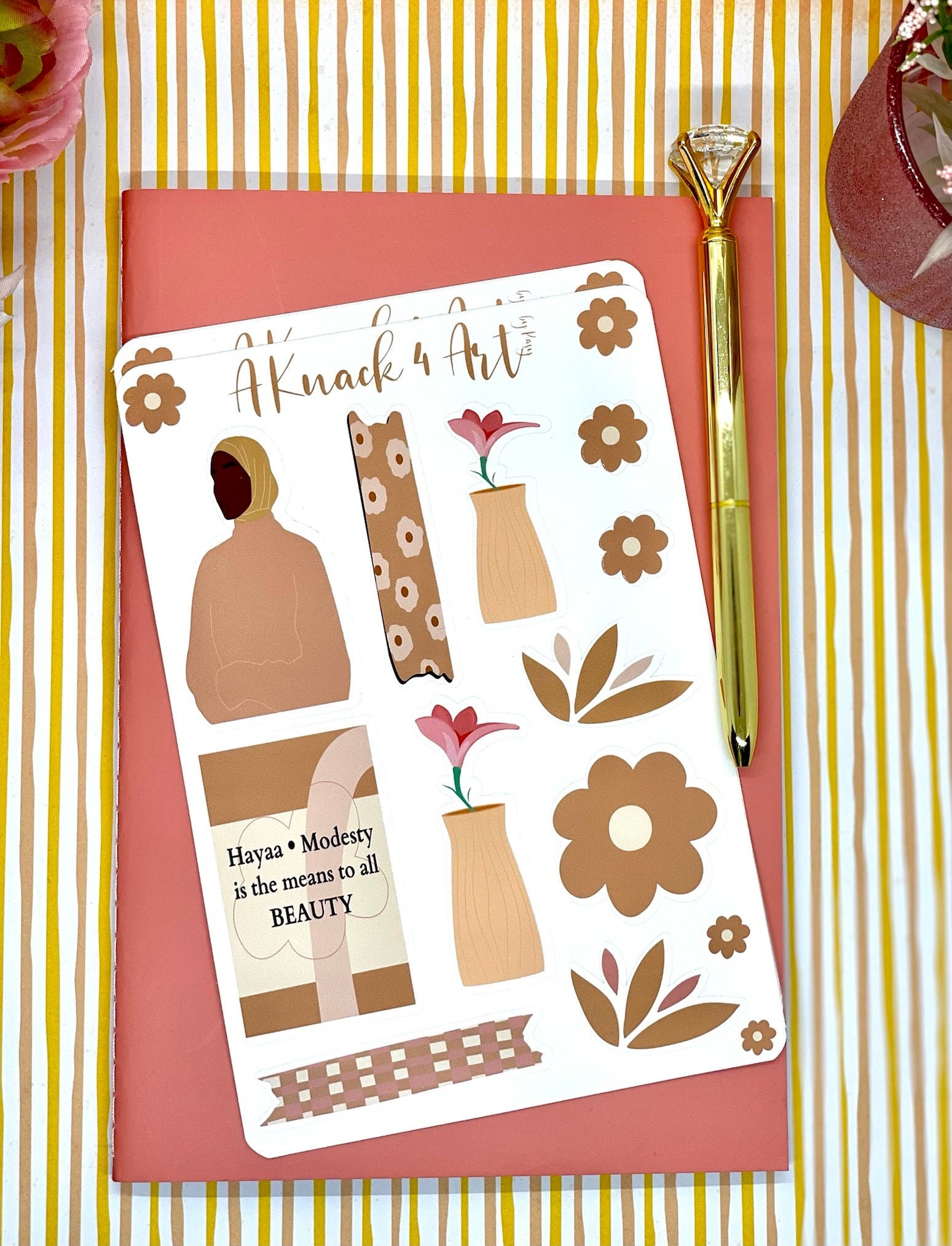 Modesty is the Means to All Beauty Islamic Reminder Stickers - Etsy