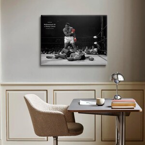 Handmade Iconic Boxing Victory Art Print Classic Sports Triumph Wall ...