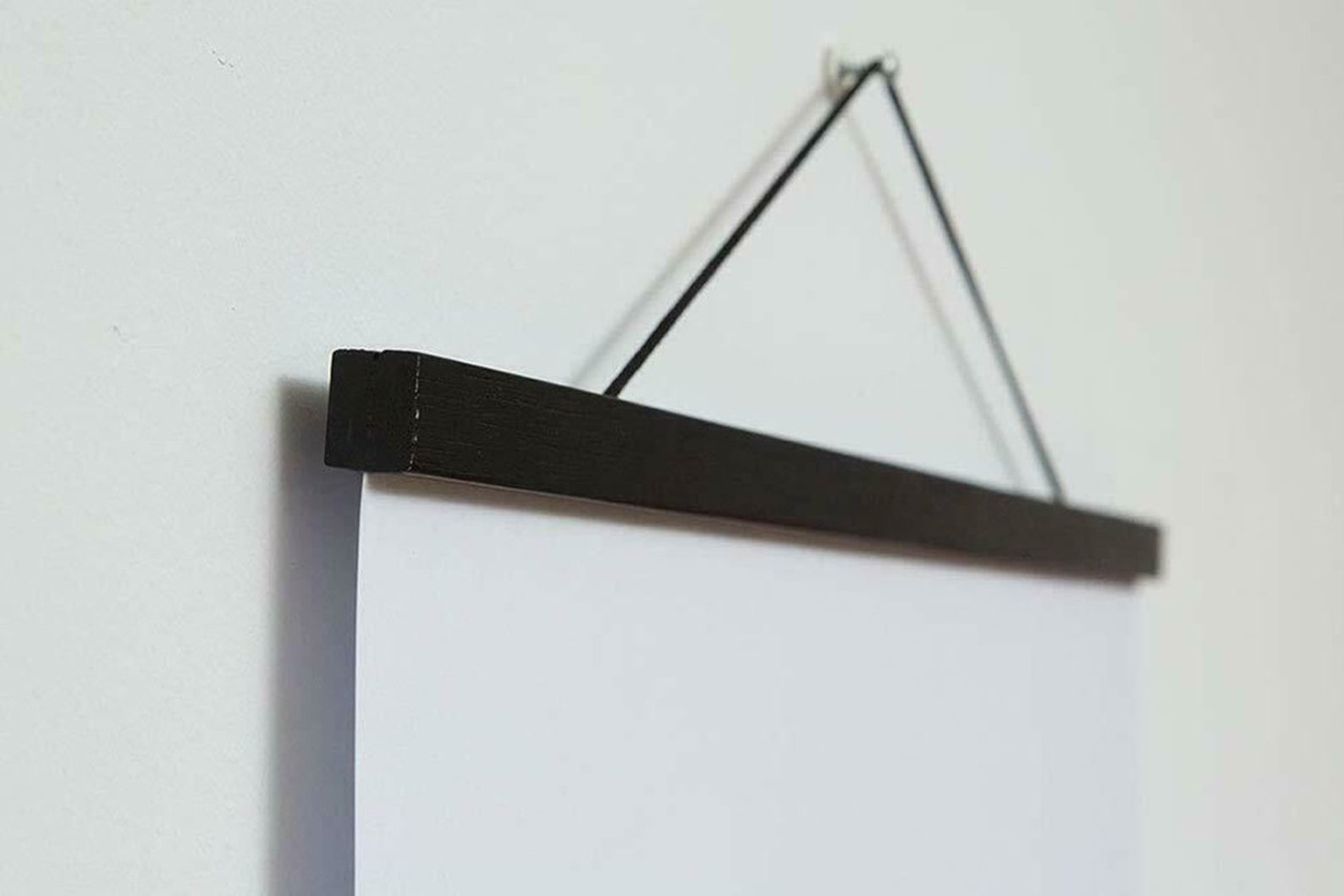 Black Magnetic Poster Hanger Wood Frame for Picture Canvas - Etsy