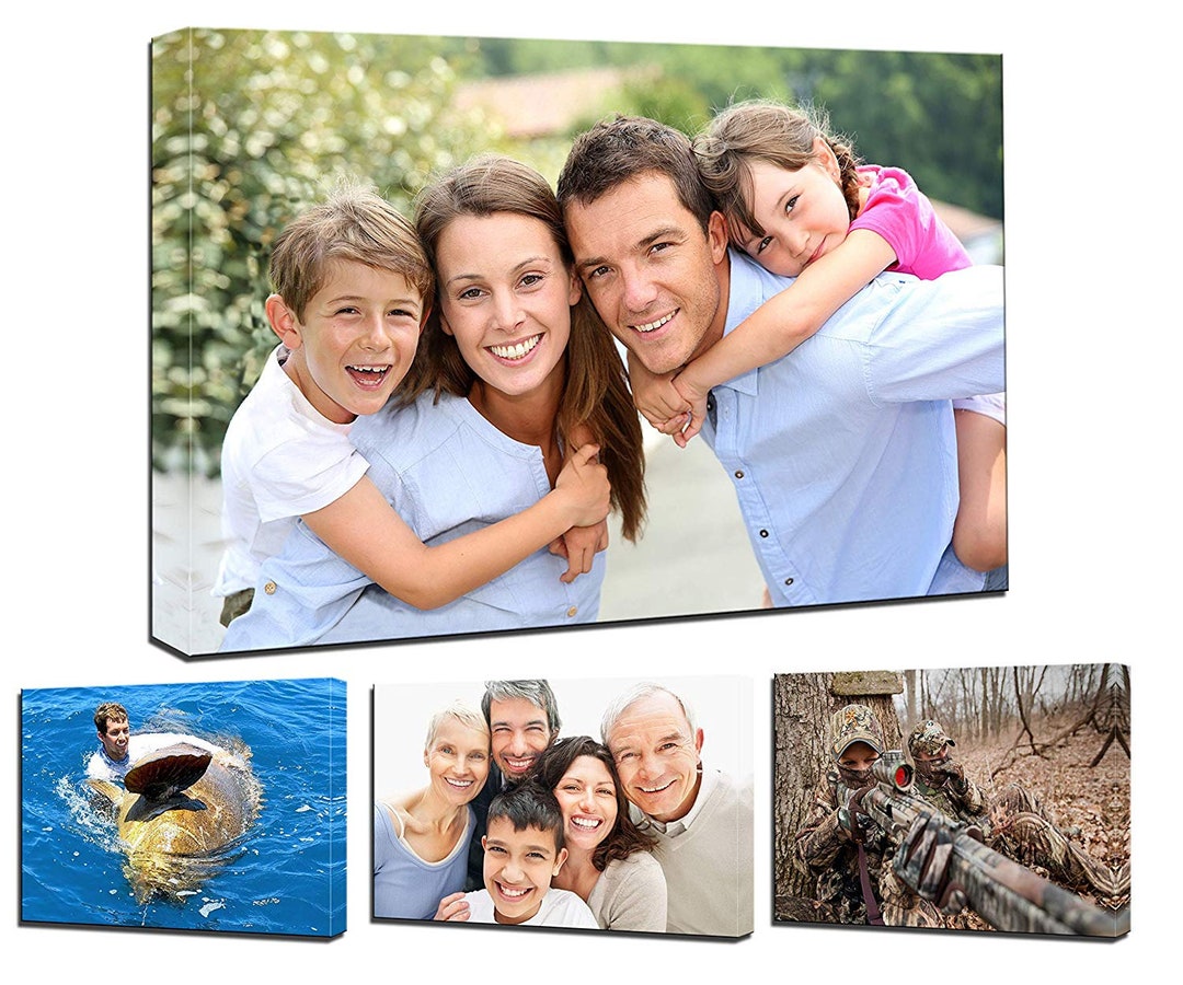 Personalized Photo to Canvas Print Wall Art Custom Your Photo on Canvas ...
