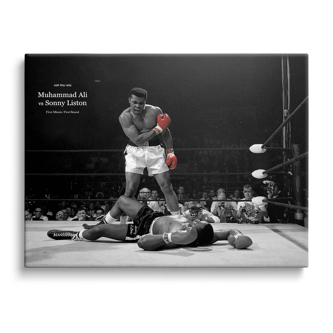 Handmade Iconic Boxing Victory Art Print Classic Sports Triumph Wall ...