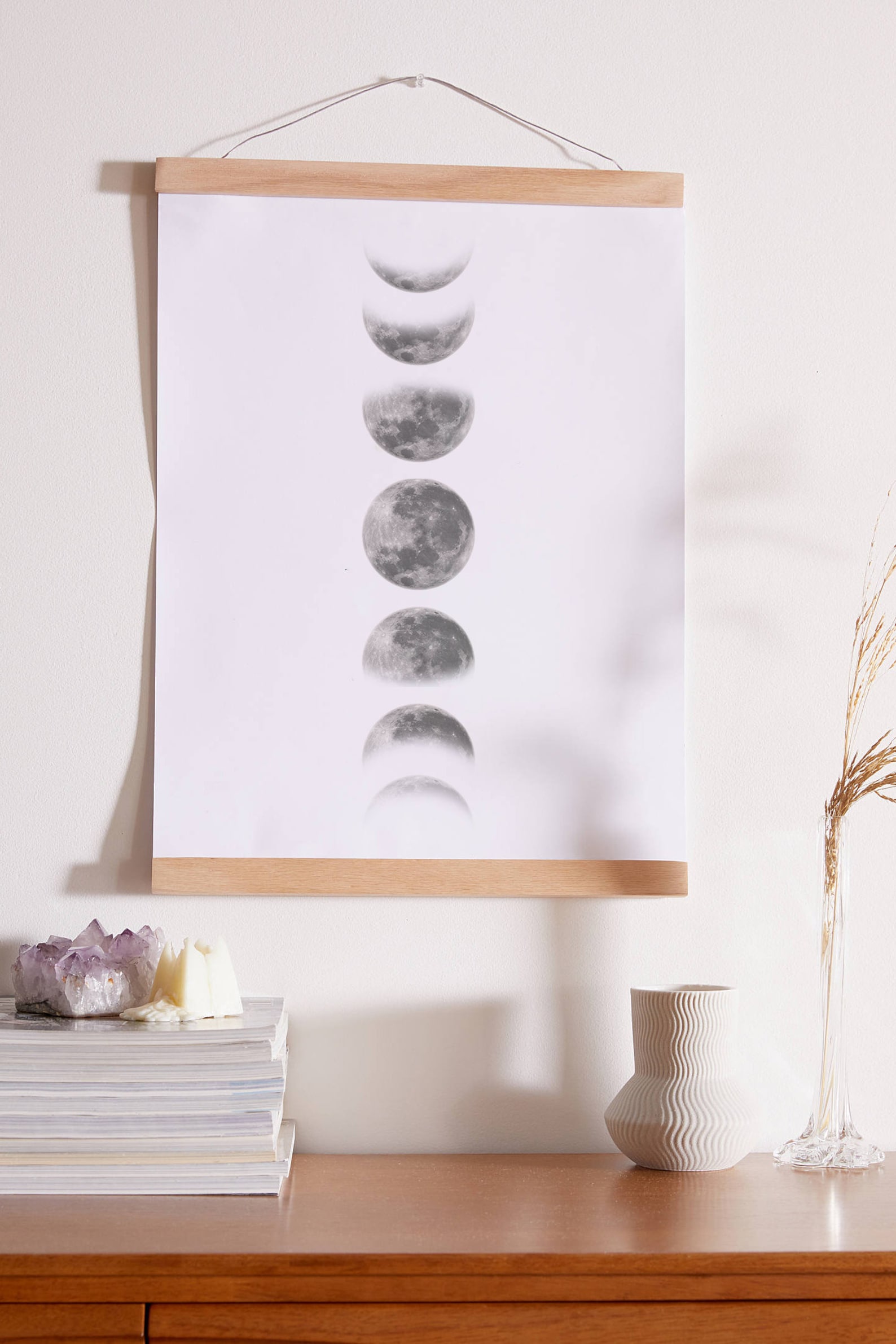 Moon Print Phases of the Moon Moon Wall Art Moon Phases | Etsy