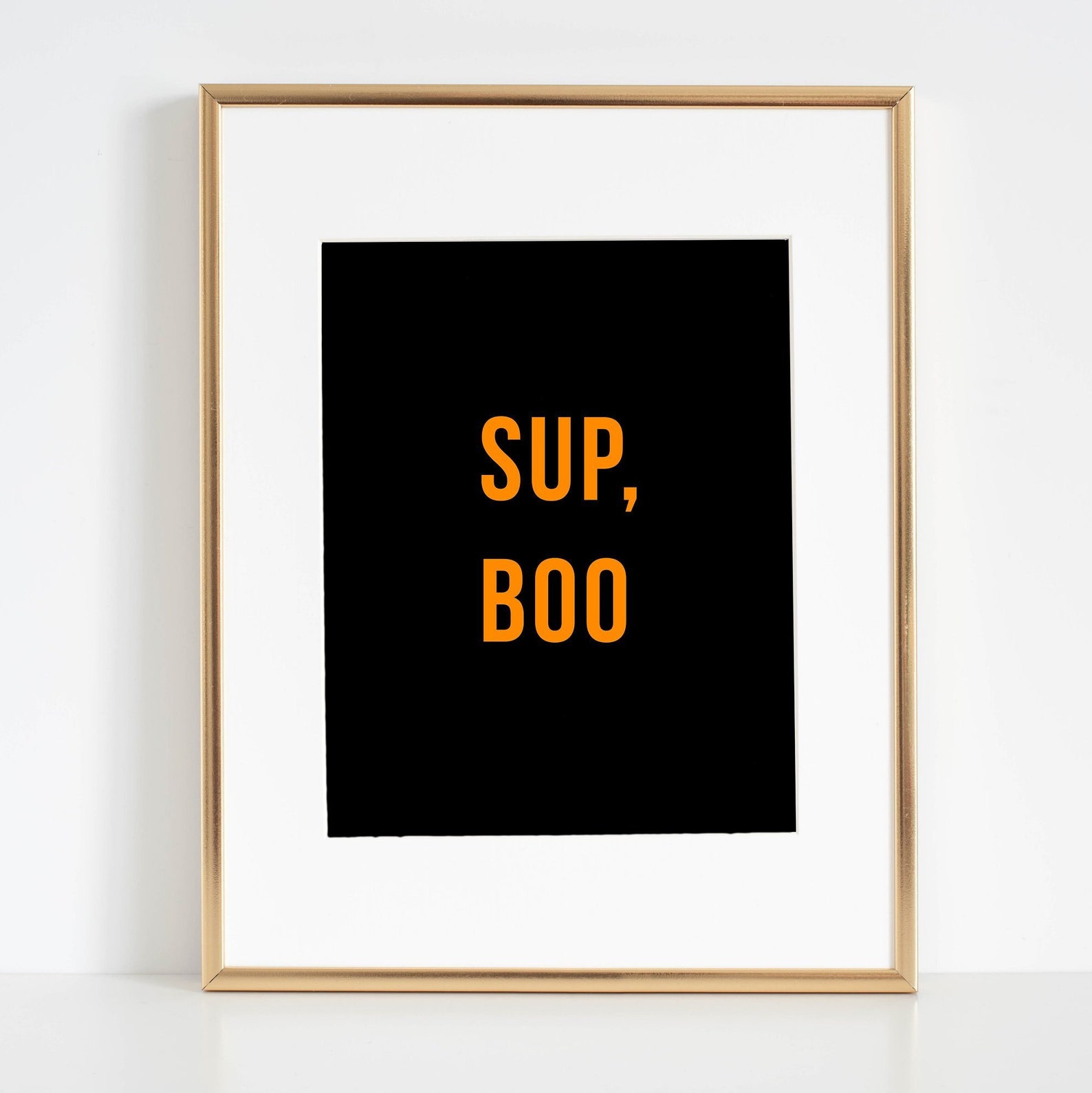 Sup Boo Print Boo Typography Poster Sup Sign Minimalist Wall - Etsy Canada