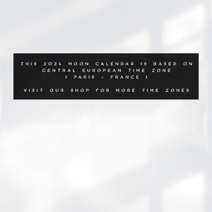 Europe Moon Calendar 2024, CET Lunar Calendar 2024, 2024 Calendar ...