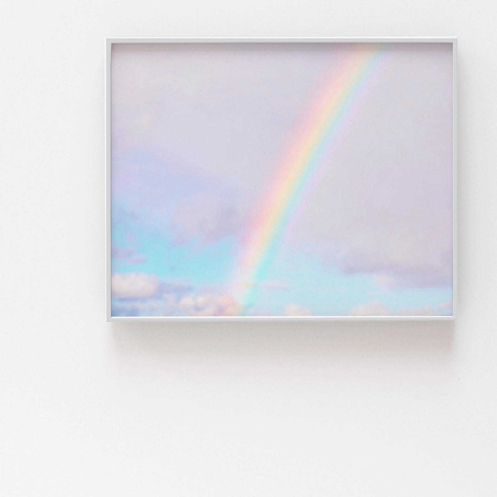 Soft Rainbow Print Pale rainbow poster Light Pastel Rainbow | Etsy