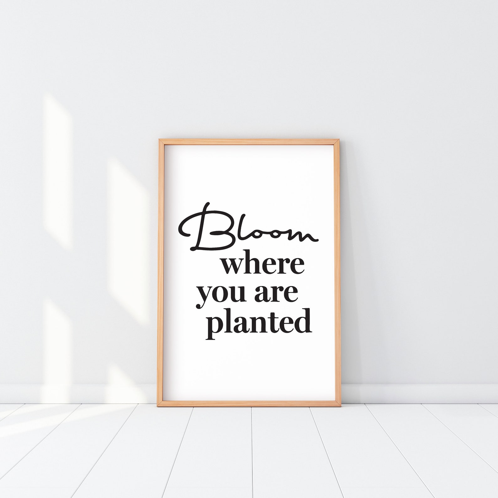 Bloom Where You Are Planted Print Bloom Quote Poster Live in - Etsy