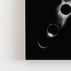 Solar Eclipse, Moon Phases Print, Boho Chic, Moonlight Print, Astronomy ...
