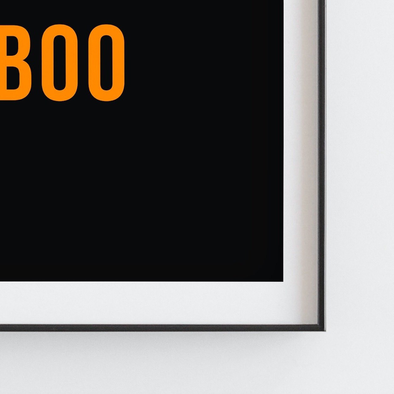 Sup Boo Print Boo Typography Poster Sup Sign Minimalist Wall - Etsy Canada