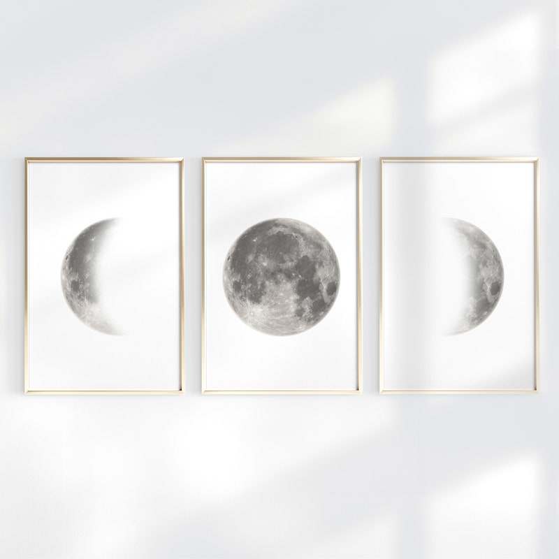 Moon Print - Etsy