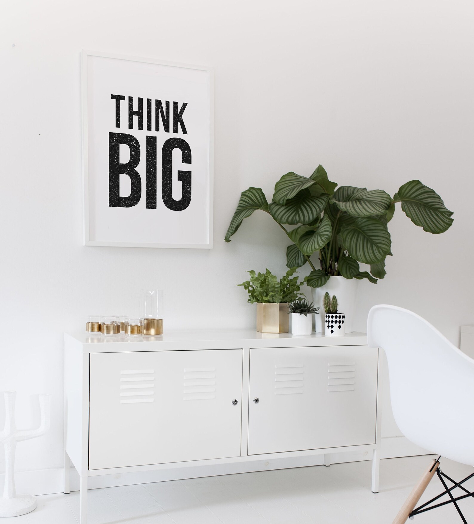 Think Big Print, Think Big Poster, Think Wall Art, Think Big Art, Kids ...