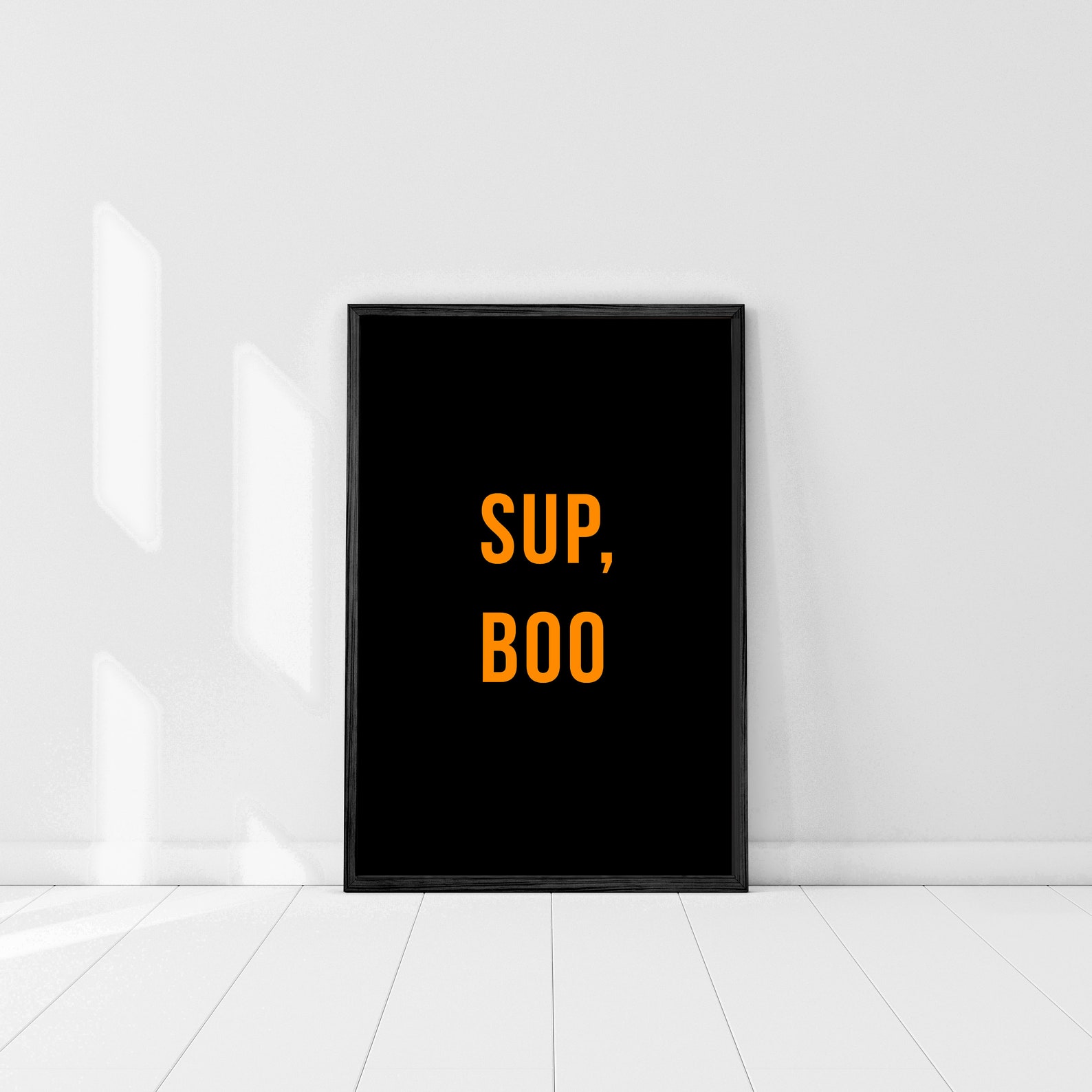 Sup Boo Print Boo Typography Poster Sup Sign Minimalist Wall - Etsy Canada