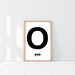 O Yes Minimalist Print, Bold Oh Yes Poster, Letter O Wall Art ...