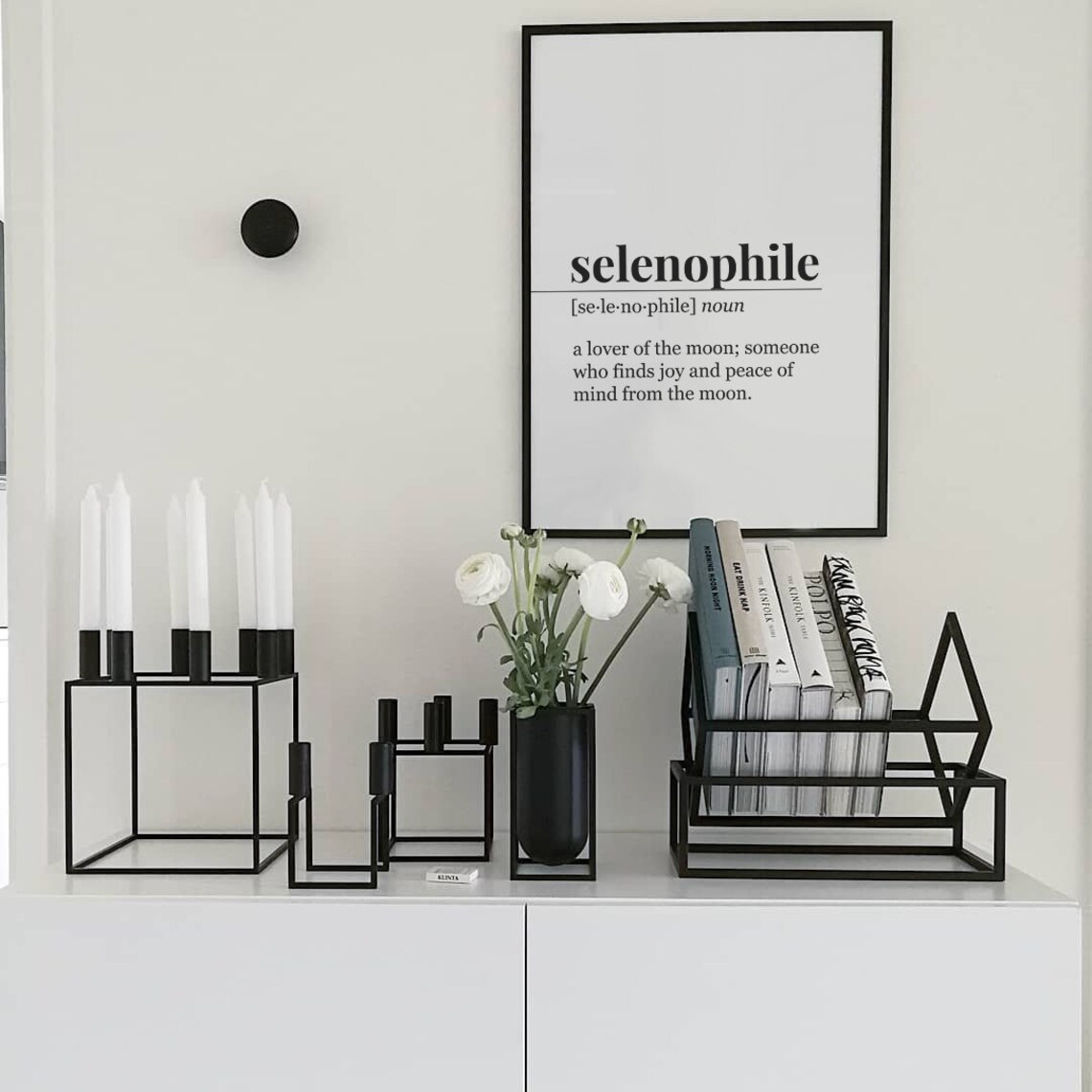 Selenophile Definition Print Selenophile Poster Moon lover | Etsy