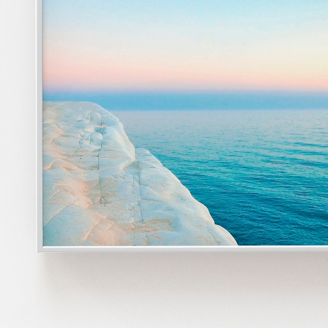 Sunset Cliff Print Coastal Decor Poster Ocean Sunset - Etsy