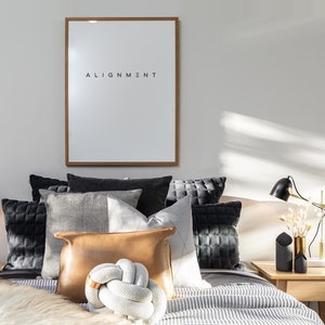 Alignment Minimalist Print, Simple Alignment Poster, ALIGNM三NT Mantra ...