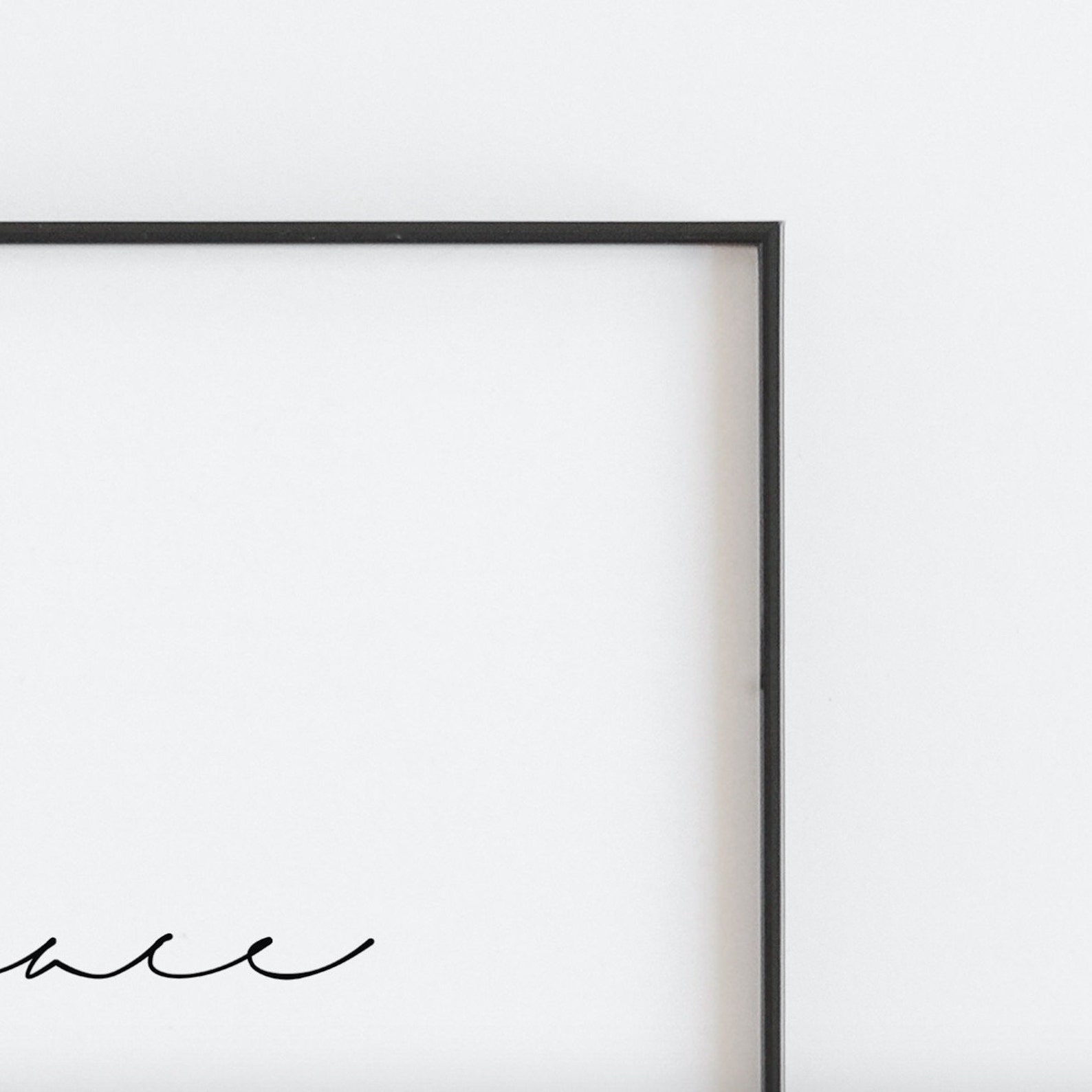 Peace Print Peace Handwritten Poster Minimalist Peace Wall | Etsy