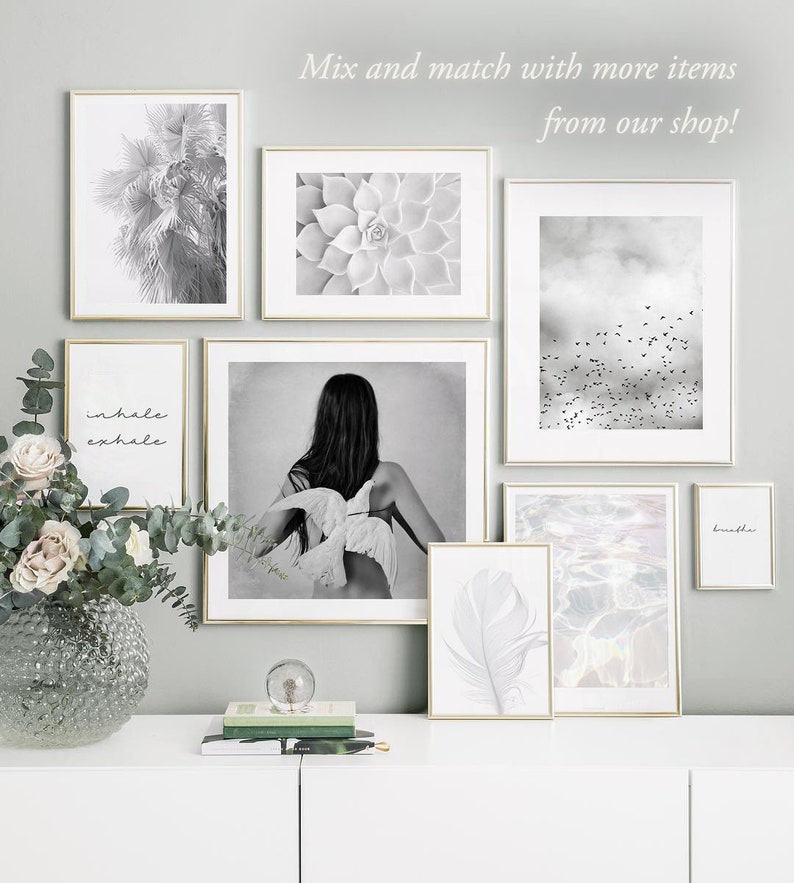 White Succulent Poster White Texture Print White Cactus Art - Etsy