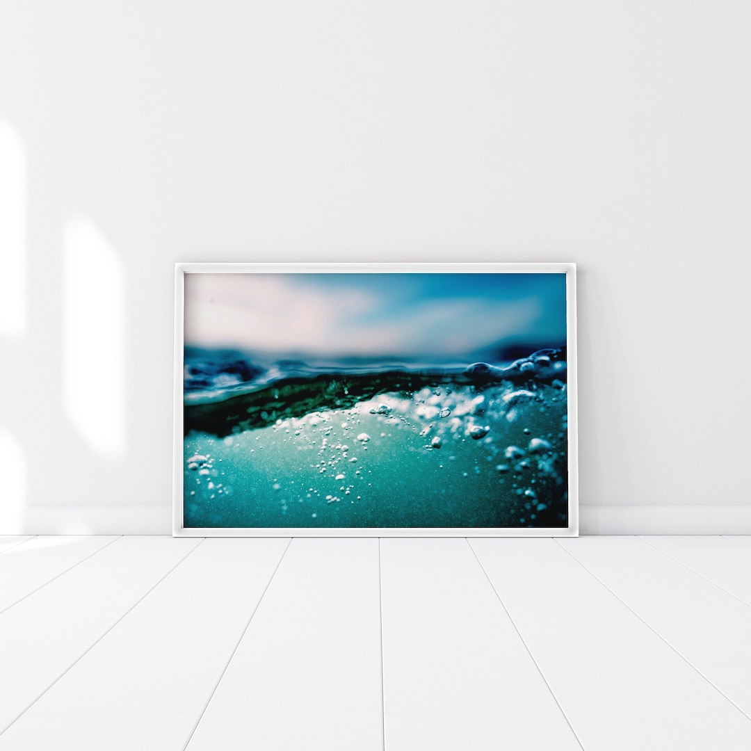 Ocean Close up Print, Ocean Surf Poster, Ocean Art, Fresh Water Poster ...