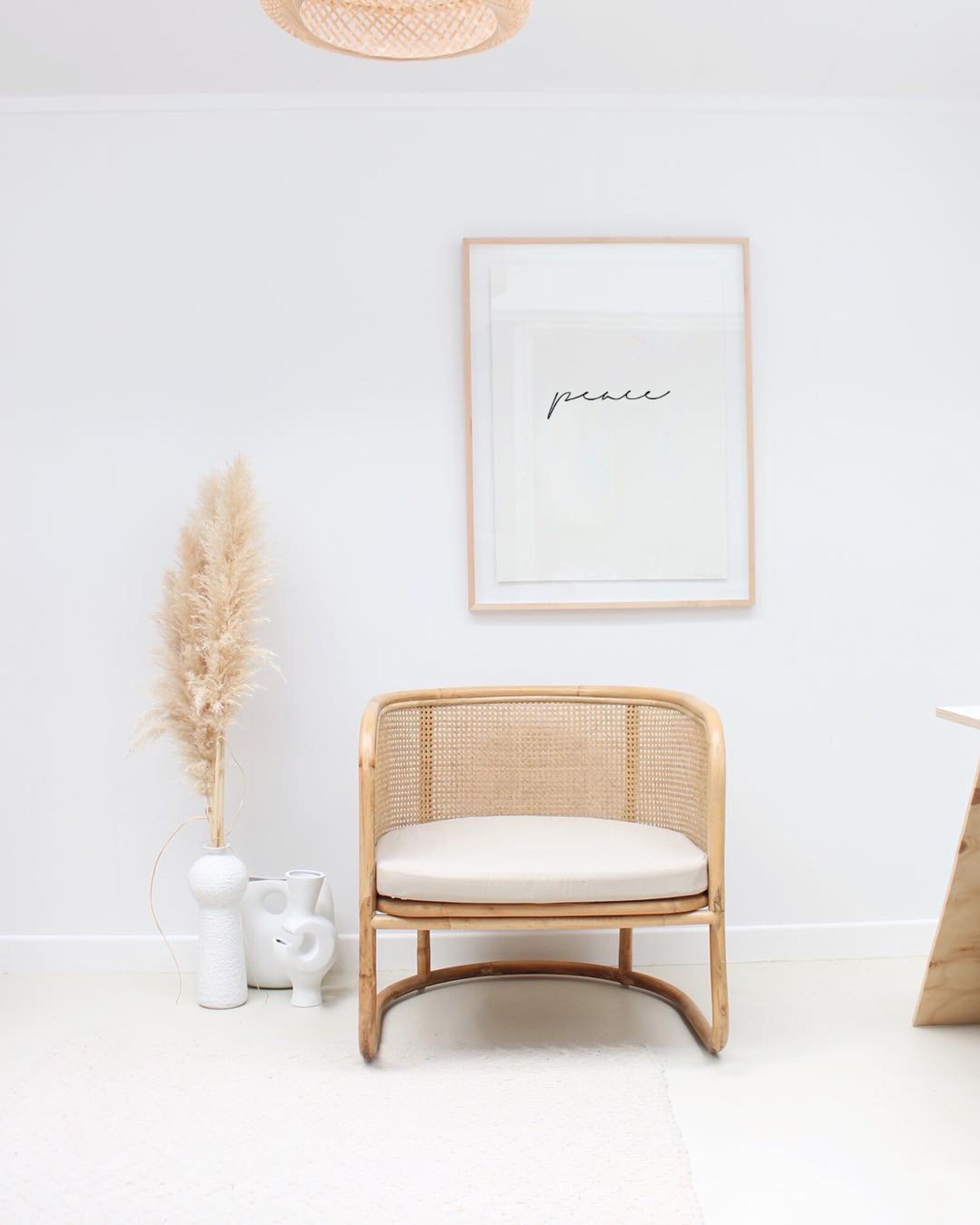 Peace Print, Peace Handwritten Poster, Minimalist Peace Wall Art ...