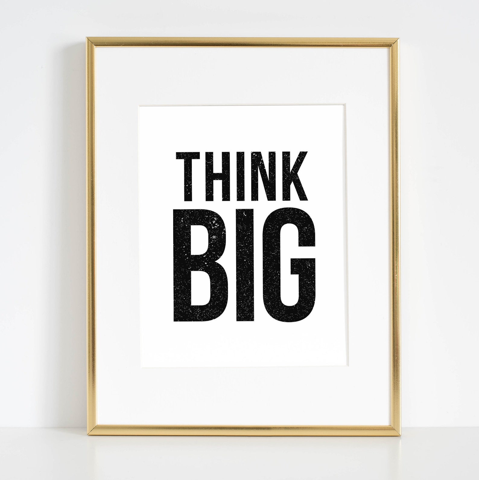 Think Big Print, Think Big Poster, Think Wall Art, Think Big Art, Kids ...