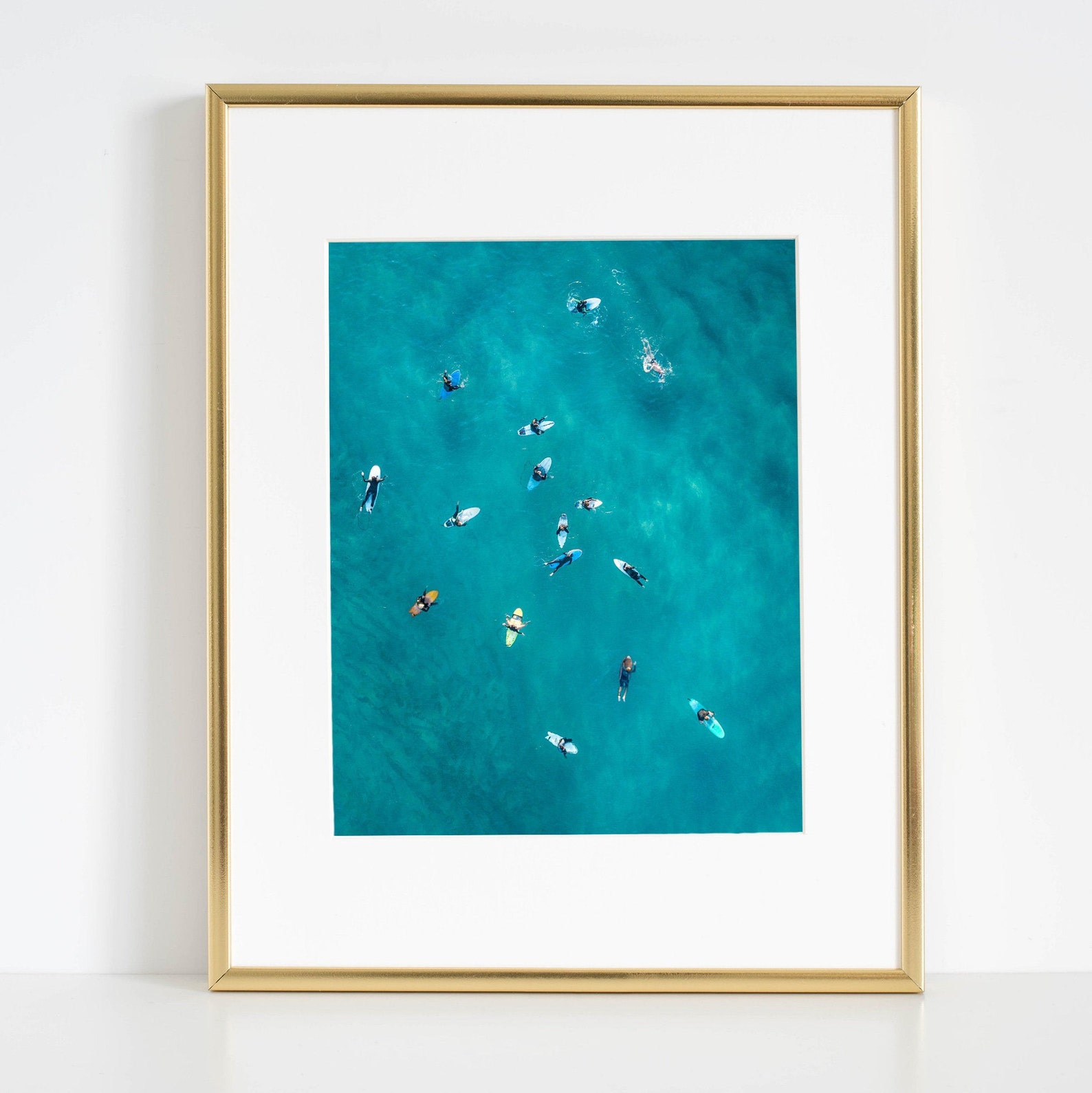 Aerial Surfers Print, Surf Print, Aerial Photography, Aerial View ...