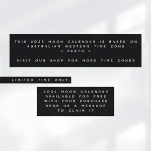 Perth Time Moon Calendar 2025, Australian Western Time Lunar Calendar ...