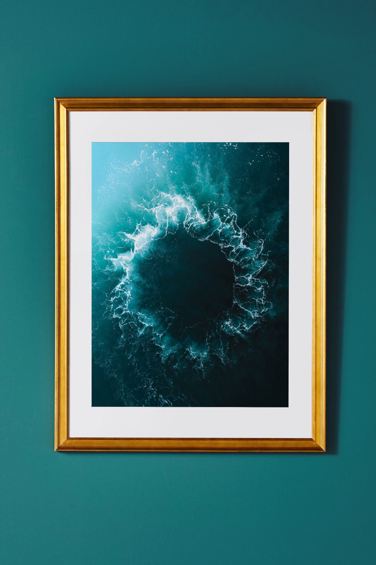 Ocean Circle Print Enso Ring Enso Circle Poster Enso Art - Etsy