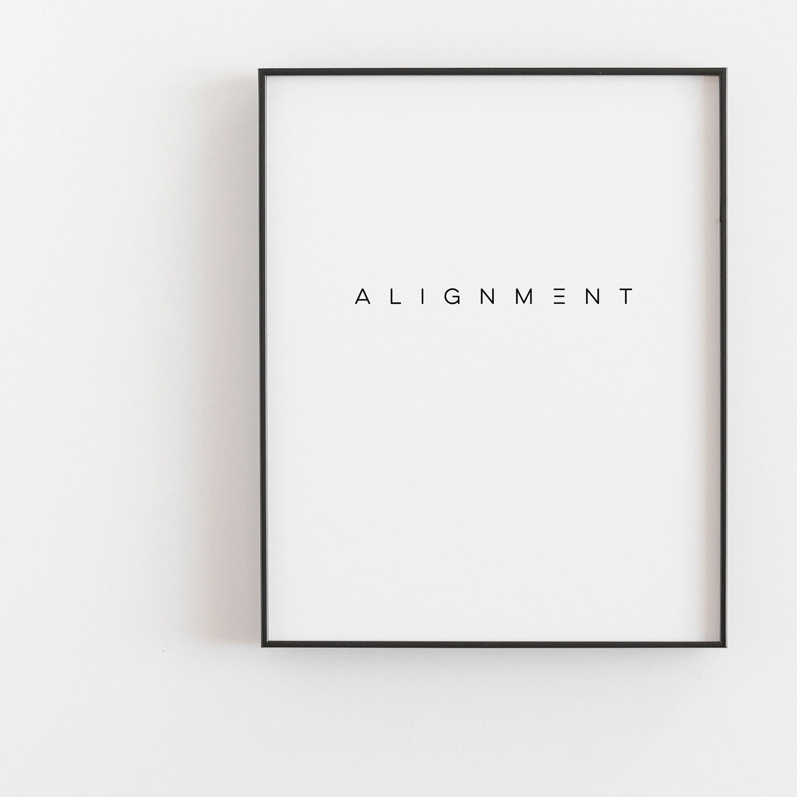 Alignment Minimalist Print Simple Alignment Poster ALIGNM三NT - Etsy Canada