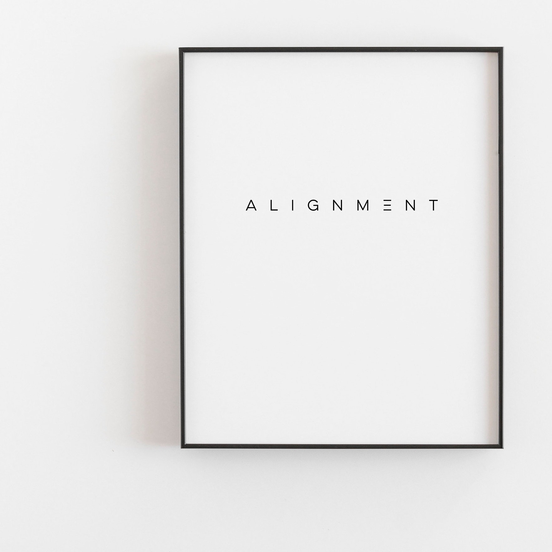 Alignment Minimalist Print Simple Alignment Poster ALIGNM三NT - Etsy Canada