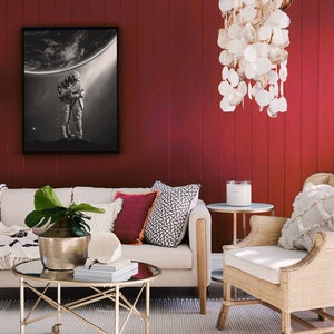 Space Love Print, Cosmonaut Couple Poster, Space Art, Outer Space Print ...