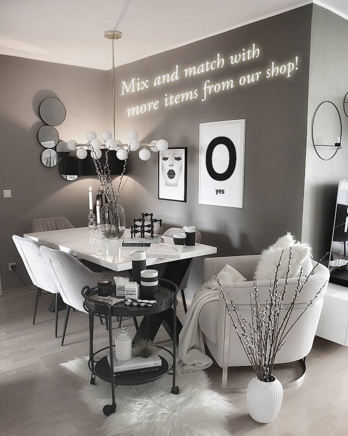 O Yes Minimalist Print Bold Oh Yes Poster Letter O Wall Art | Etsy