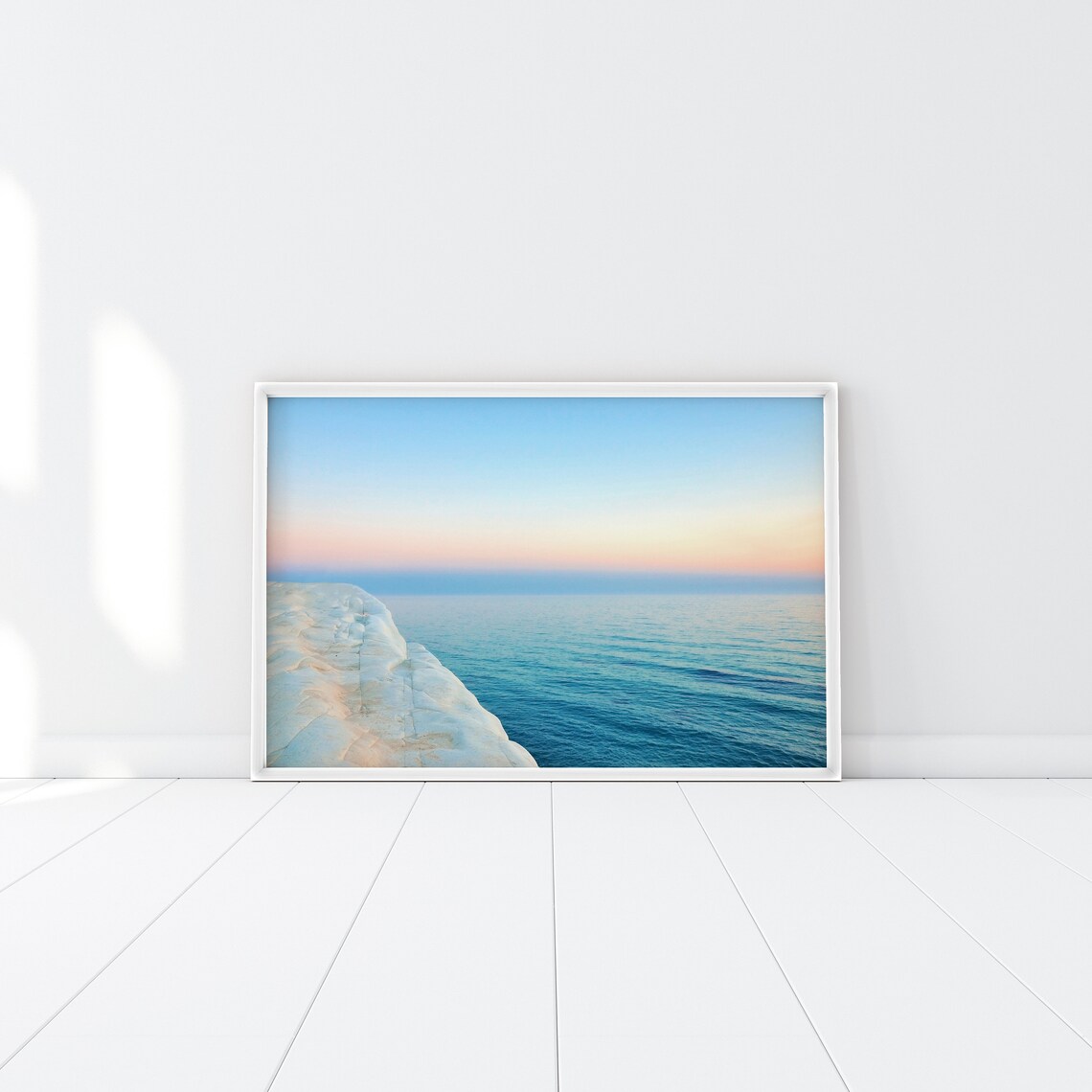 Sunset Cliff Print Coastal Decor Poster Ocean Sunset - Etsy