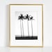 Palm Trees on Beach Poster Palm Trees Hammock Print Black - Etsy